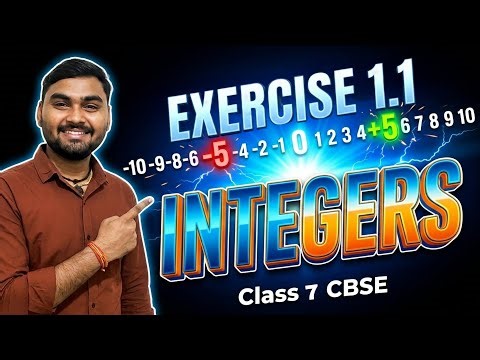 Class 7 Maths Chapter 1 Integers | Exercise 1.1 |Negative Numbers Made Easy | CBSE 2026