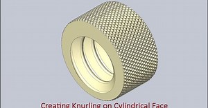 Creating Realistic Knurling on the Cylindrical Surface (Solid Edge ST9 Tutorial)