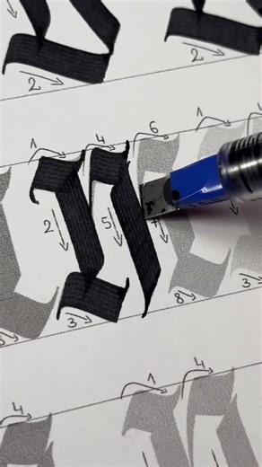 Calligraffiti letter M✍️ #calligraphy #lettering | Writing Calligraphy