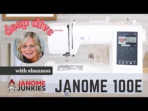 Complete DEEP DIVE: Janome MC 100E - Small Machine, BIG Features! (LCD Tour Included)
