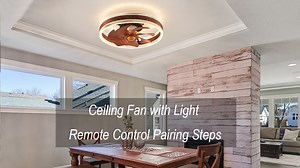 Watch Fan with Light Remote Control Pairing Steps on Amazon Live
