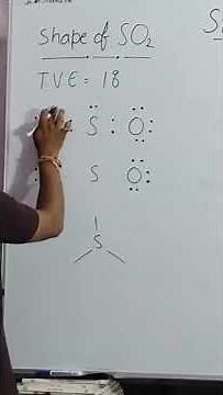 Shape of SO2 molecule | shape of molecule | #chemistry #class11chemistry #vsepr #shorts