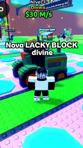 🔥 PEGUEI A NOVA LACKY BLOCK DIVINE?! 🤯 #roblox#stealabrainrot #tsunamibrainrot #naofloppa