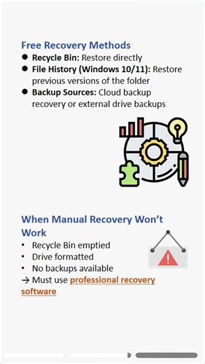 Recover deleted ZIP files on PC? Here are your professional options. #zipfile