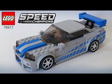 LEGO SPEED CHAMPIONS - 2 Fast 2 Furious Nissan Skyline GT-R (R34) set 76917 Speed Build Instructions