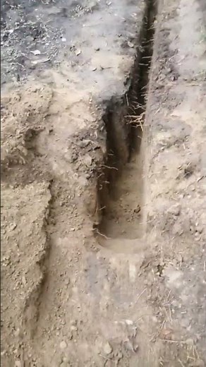 How to dig a trench quickly and easily