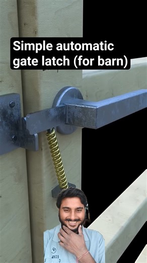 Simple automatic gate latch (for barn) #technicalcarpenter #diy #furniture