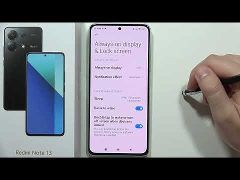 How to Enable Double Tap to Wake or OFF Screen on Redmi Note 13 - Double Tap Gesture