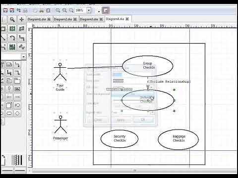 How Create Use Case Diagram Using Dia Software | Use Case Diagram For Project Documentation | 2021