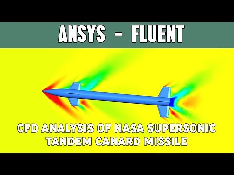 CFD validation of NASA supersonic tandem canard-controlled missile | Ansys Fluent and Workbench