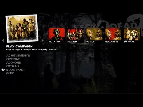 Left 4 Dead 2 - All Main Menu Screens Animations