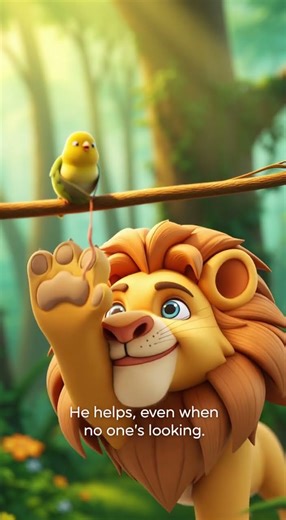 🎬🦁 Leo and the Magic of Kindness 🦁🌿 #animation #kidsanimation #cartoon