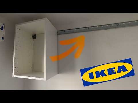 IKEA METOD SEKTION Kitchen Wall Cabinet Suspension Rail installation - How to assemble - Complete