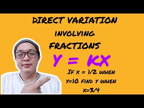 Direct Variations involving Fractions