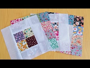 very coolest scrap fabric quilt for beginners