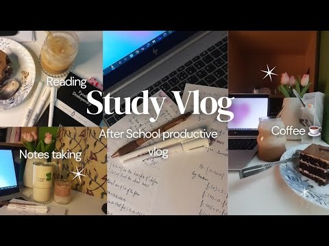 Study vlog| after school vlog, starting new semester ,night routine