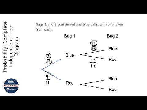 Probability: Complete Independent Tree Diagram (Grade 5) - OnMaths GCSE Maths Revision