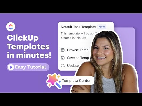 Create Your Own ClickUp Templates in Minutes - EASY Tutorial!