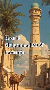 hazrat Muhammad SAW ka waqia part[ 1 ] #islamicthink09 #history #islamicfigure #islamicvideo#dua #yt