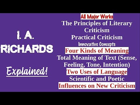 I. A. Richards | Literary Theory, Practical Criticism, & Four Kinds of Meaning Explained