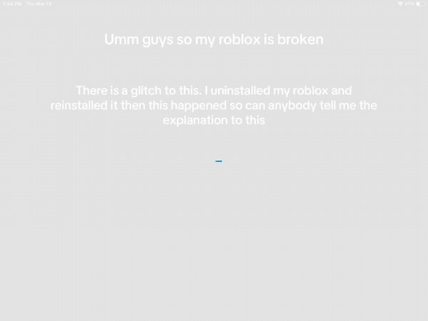 My roblox is broken? #roblox #foryoupage #viral #sad #fyp #tik_tok