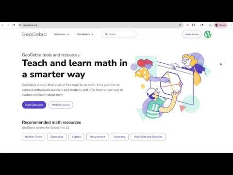 GeoGebra Access Saved Activities 2026 Final Screencast MPEG 4