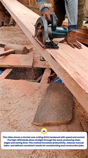 Extreme Hardwood Cutting with Circular Saw | Fast & Powerful