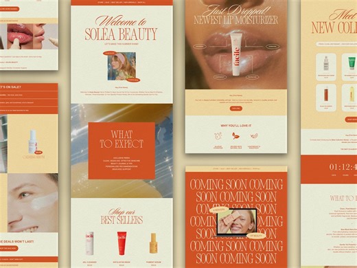 Flodesk Email Template for Small Business, Modern Newsletter Design With Editable Canva Graphics | Email Layout for Campaigns & Promos - Etsy