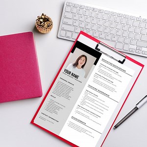 Teacher Resume Template: Modern, Professional, and Easy to Customize (instant Download) - Etsy UK