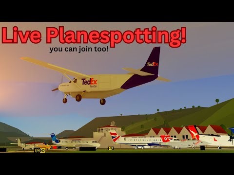 Small Airport Only🔴PTFS PLANESPOTTING LIVE🔴[VIEWERS CAN JOIN] Pilot Training Flight Simulator Roblox