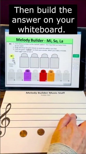 Elementary Music Activities – How to Use Melodic Dictation Boom Cards with Manipulatives