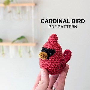 Crochet Cardinal Amigurumi Pattern: DIY Bird (PDF Pattern) - Etsy