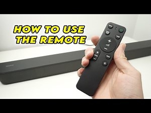 Sony Sound Bar Remote Explained - Every Features