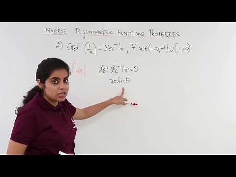 Class 12th – Prove Cos Inverse (1/ x) = Sec Inverse x | Trigonometric Function | Tutorials Point