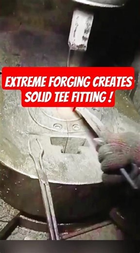 Forging Firepower: See Tee Fittings Born Under 1000 Tons!