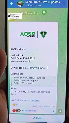 Redmi Note 9 Pro - Custom Roms ! *YA HAY ANDROID 15* 🤯🔥 #hyperos #xiaomi #redminote9pro