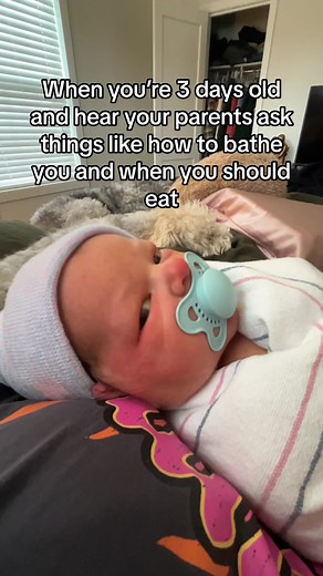 Sorry buddy you got first time parents 😂 #newborn