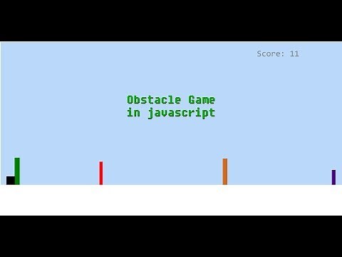 How to code your own obstacle game (Part 1: just jumping no big deal)