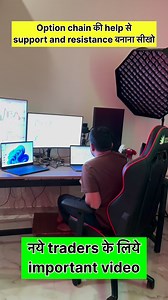 Support and resistance using option chain ? #trading #intraday #optionchain #stockmarket | Trading with Karol