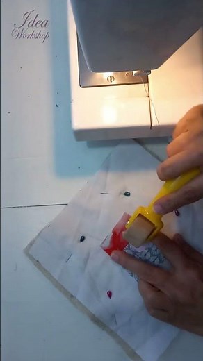 Kitchen potholders made from strips of fabric