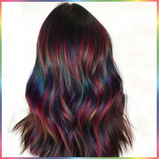 Oil Slick Hair Is a More Subtle Way to Wear the Rainbow Hair Trend