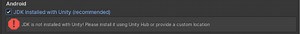 Android build fails with "UnityException: JDK not found"