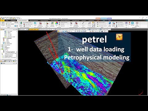 1--petrel: data loading- petrophysical modeling-