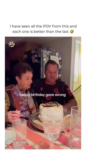 Busted Tees on Instagram: "Props to the camera man who caught the moment while still being helpful Follow @bustedtees for more! When a viral grandma flambeing her birthday cake starts pouring alcohol, you just know something wild is about to happen. The second the cake caught on fire, the whole room silently panicked creating a hilarious funny grandma flambe fail that social media can’t stop replaying. This clip is trending everywhere as people search for grandma cake fire video, birthday flambe