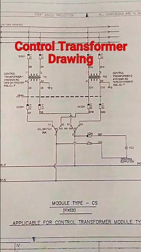 ACB Control Transformer Drawing | ACB & MCCB connection #acb #panelwiring