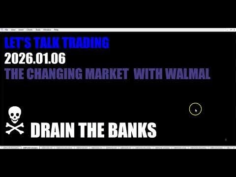 20260106 TRO TRADING THE CHANGING MARKET WITH WALMAL #TheRumpledOne #MT4 #forex #trading #drainthebanks #orderblocks #advancedalientrading #TRO #SmartMoney #TechnicalAnalysis