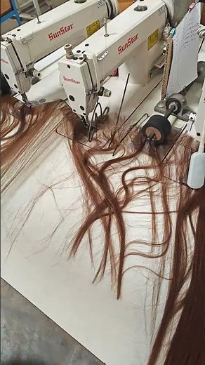 how to make a wig with sewing machine. #wigs #hairstyle #sewing