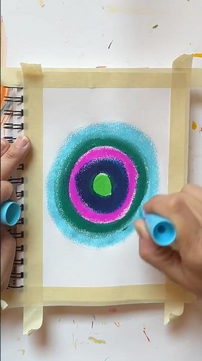 Easy Colorful Art Journaling with Paint Sticks and Poscas #dailyart #mindfulart