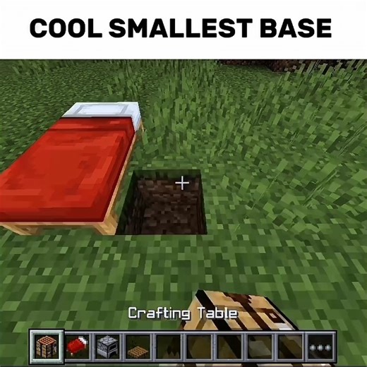 MINECRAFT COOL SMALLEST BASE😎#shorts