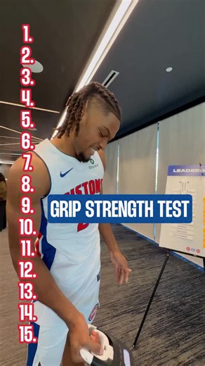 49K views · 1.1K reactions | Pistons grip strength challenge  | Detroit Pistons | Facebook